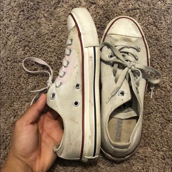 Converse | Shoes | Worn Out Womens White Converse | Poshmark